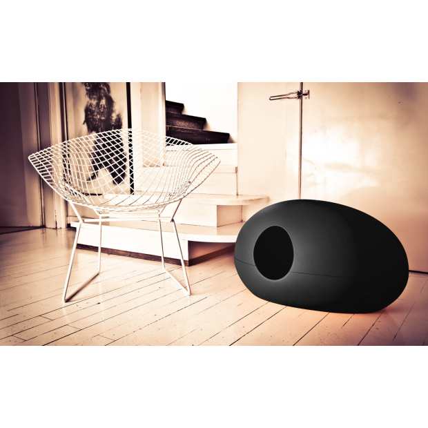 Poopoopeedo toaleta pro kočky černá + lopatka | designové chovatelské ...