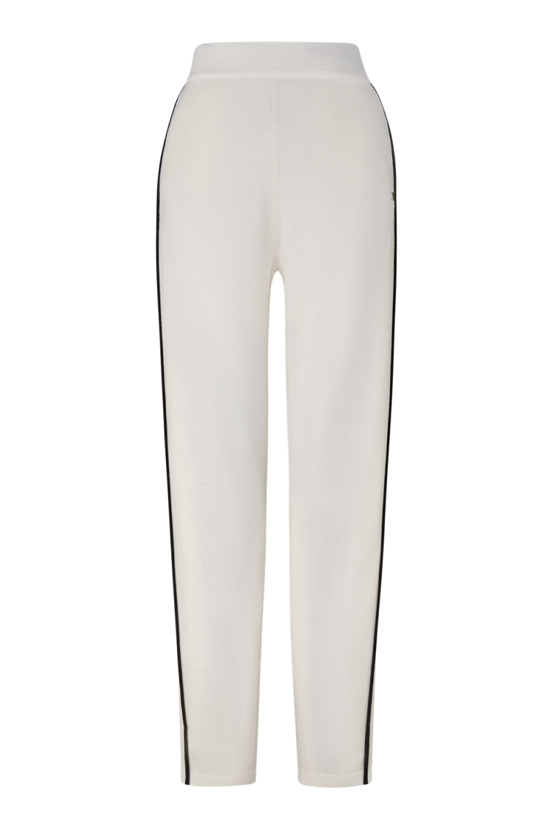 Dámské pletené kalhoty Lika v off-white barvě | BOGNER.cz