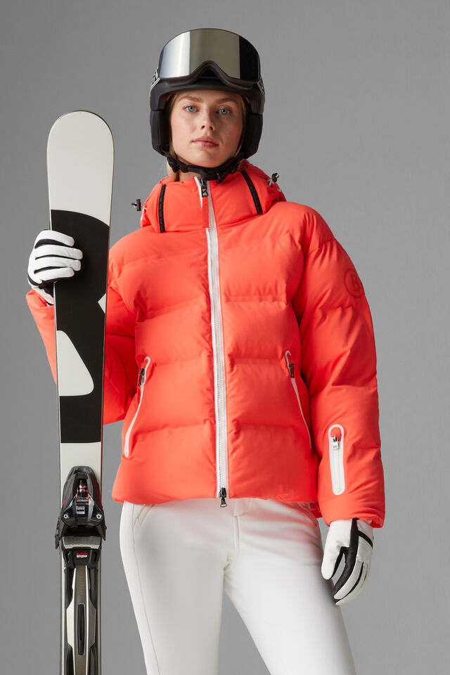 Dámská funkční lyžařská bunda Fima v korálové barvě | BOGNER.cz