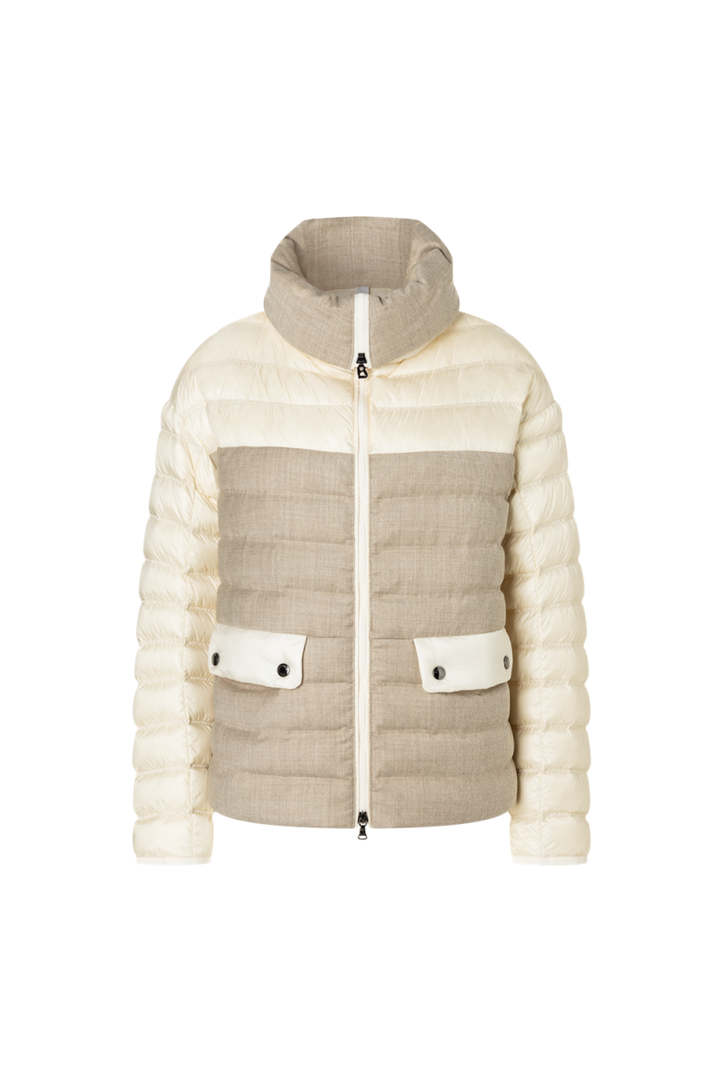 Dámská péřová bunda Ellen-D1 v off-white barvě | BOGNER.cz