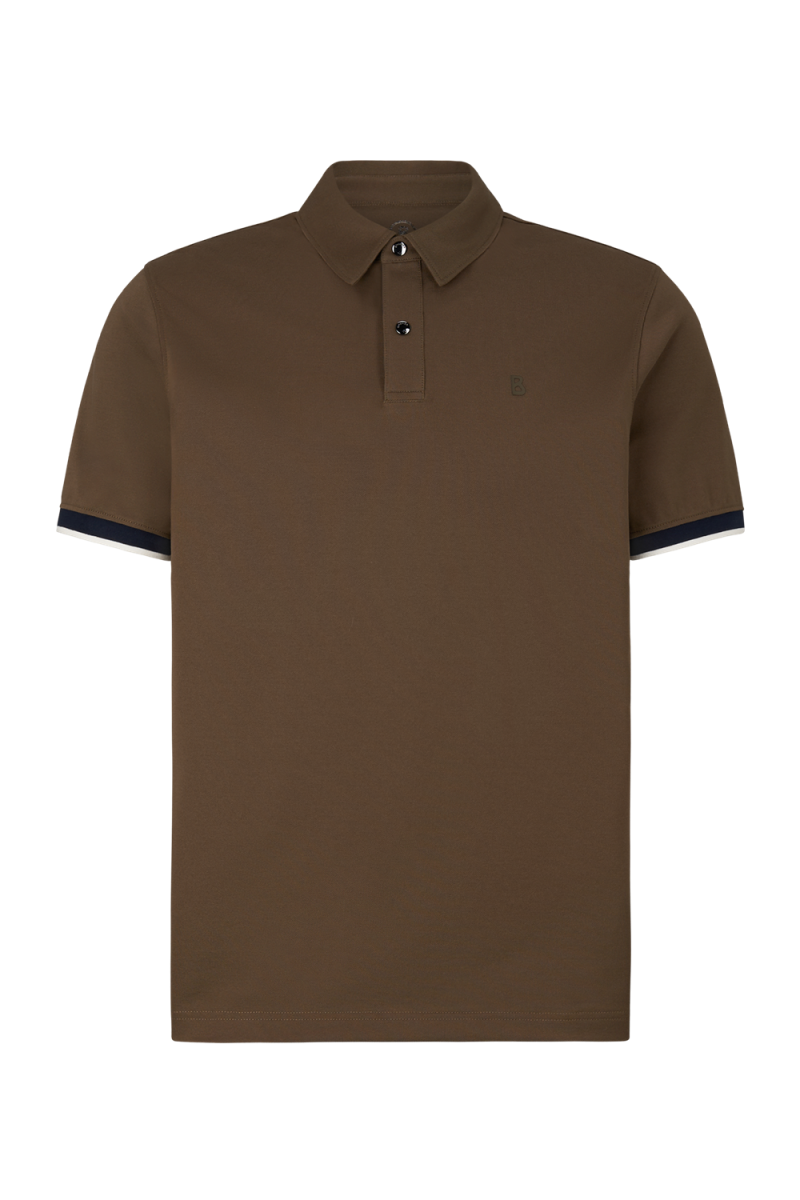 Pánské polo triko Timo-6F v hnědé barvě | BOGNER.cz