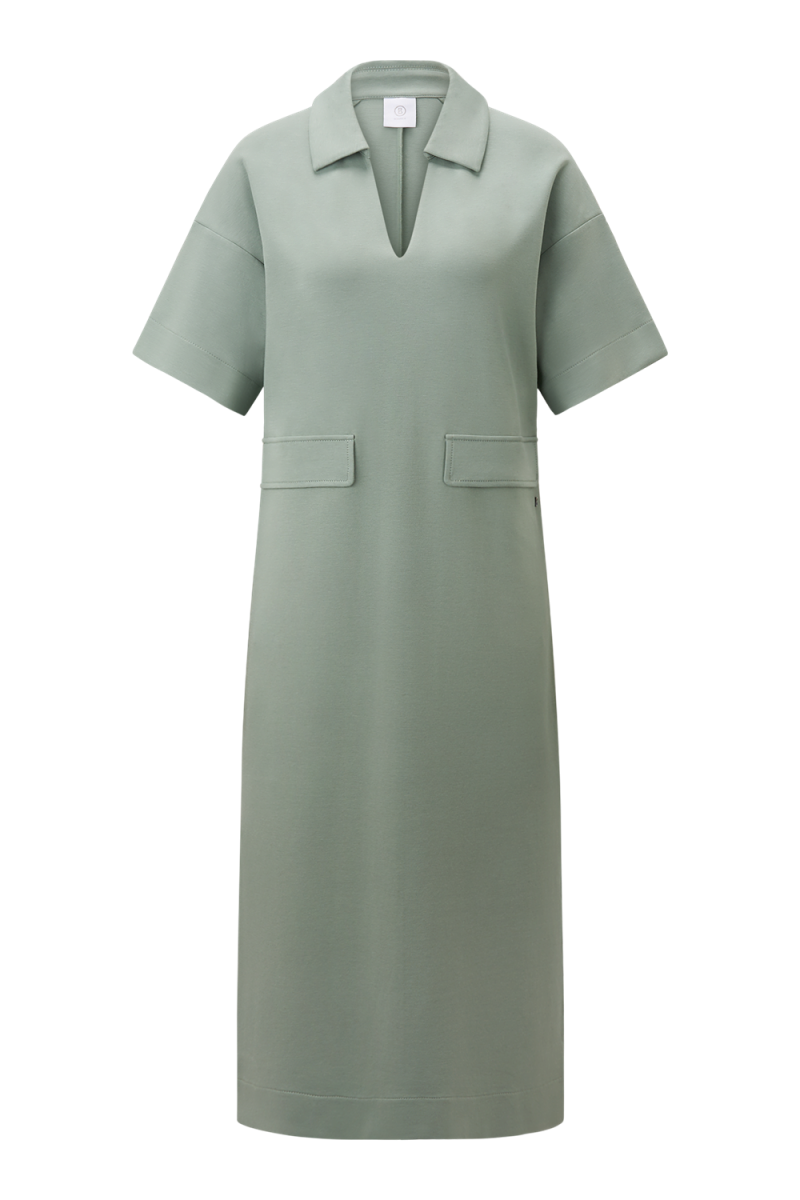 Dámské žerzejové šaty Fabiola v eukalyptové barvě | BOGNER.cz