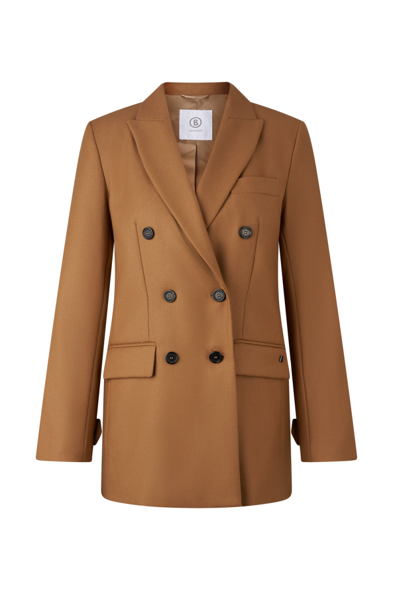 Dámské sako Hillary z panenské vlny ve světle hnědé barvě | BOGNER.cz