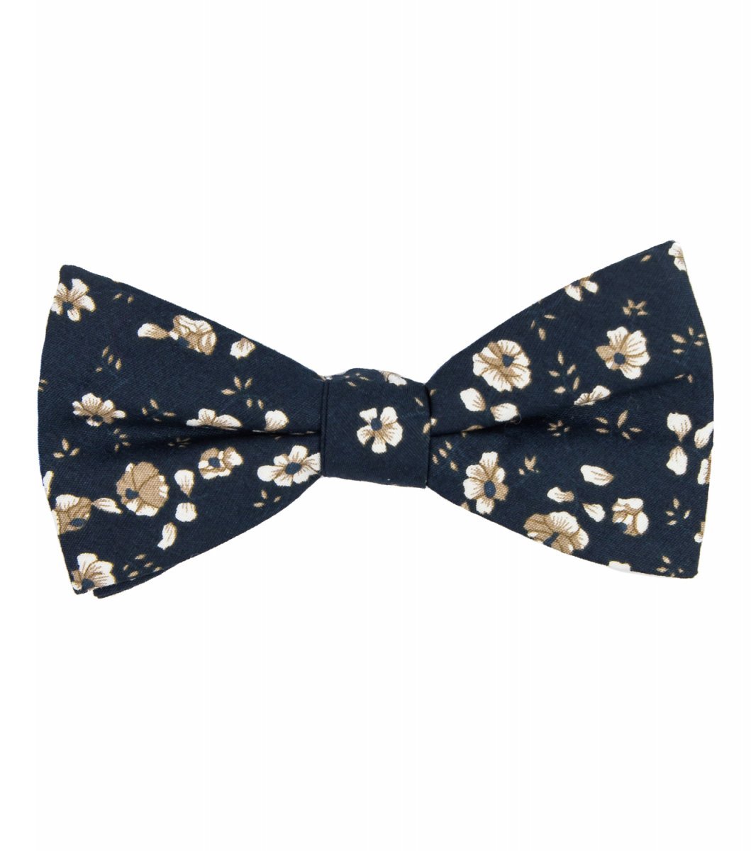 Navy Blue Indigo Self tie Bow Tie Bubibubi eu