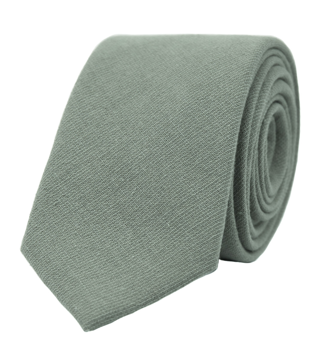 Sage Green necktie | bubibubi.store