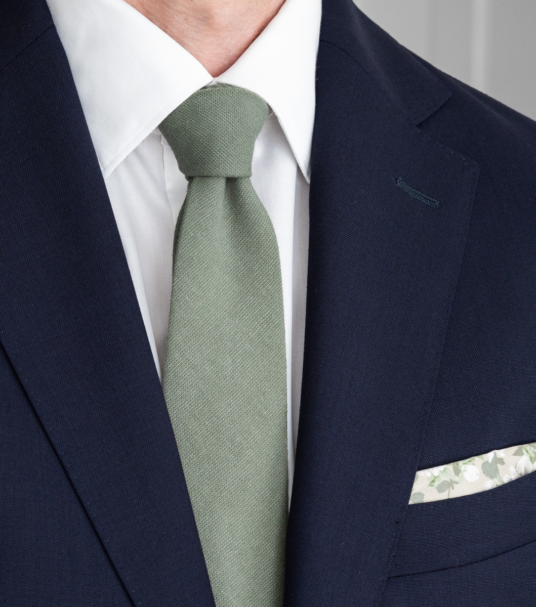 Sage Green necktie | bubibubi.store