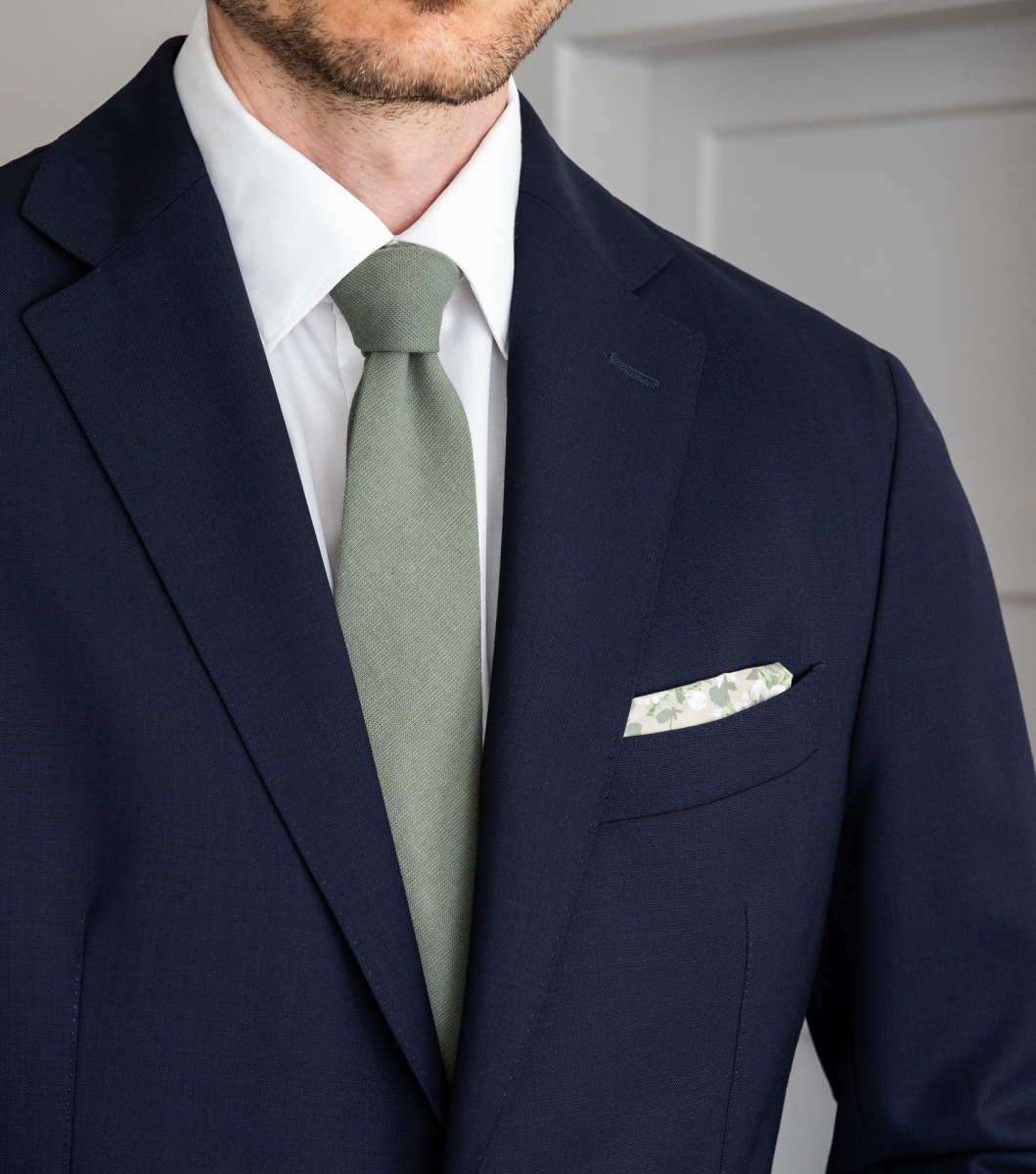Sage Green necktie | bubibubi.store