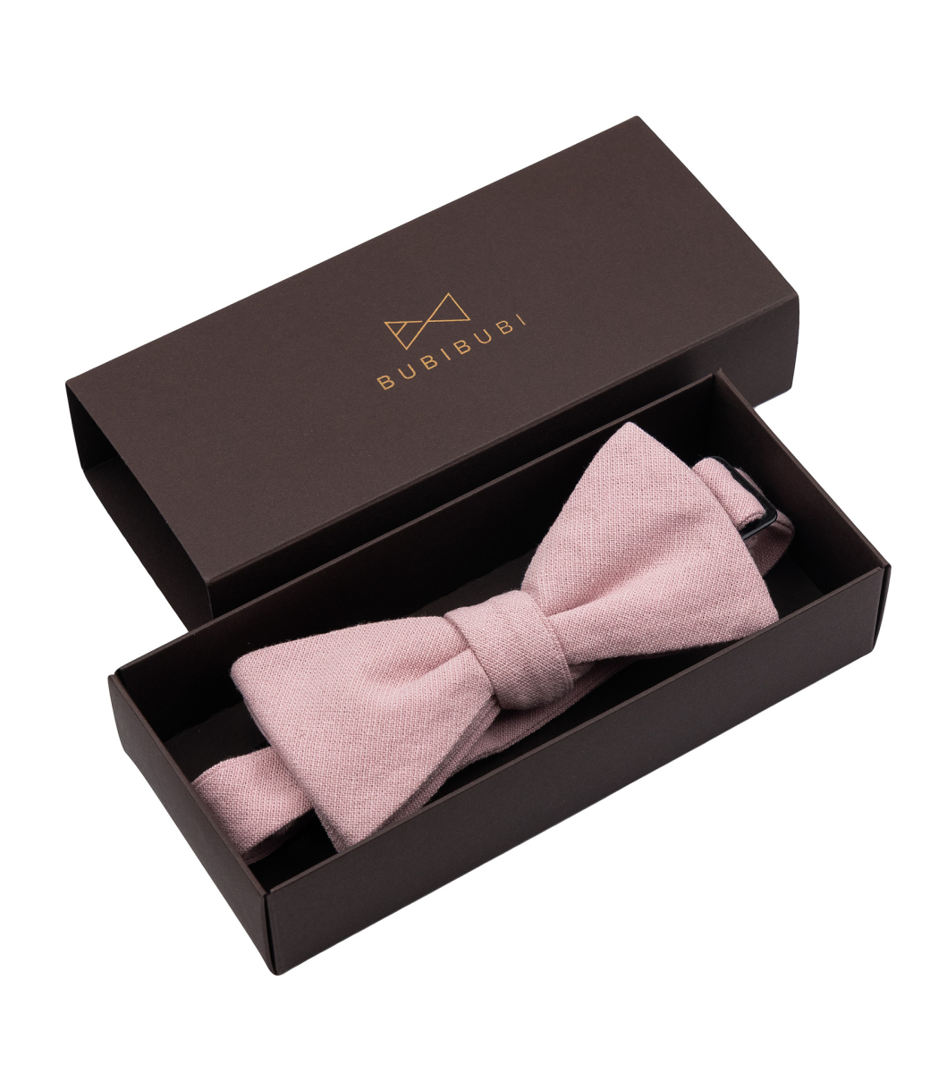 Blush Pink bow tie | bubibubi.eu