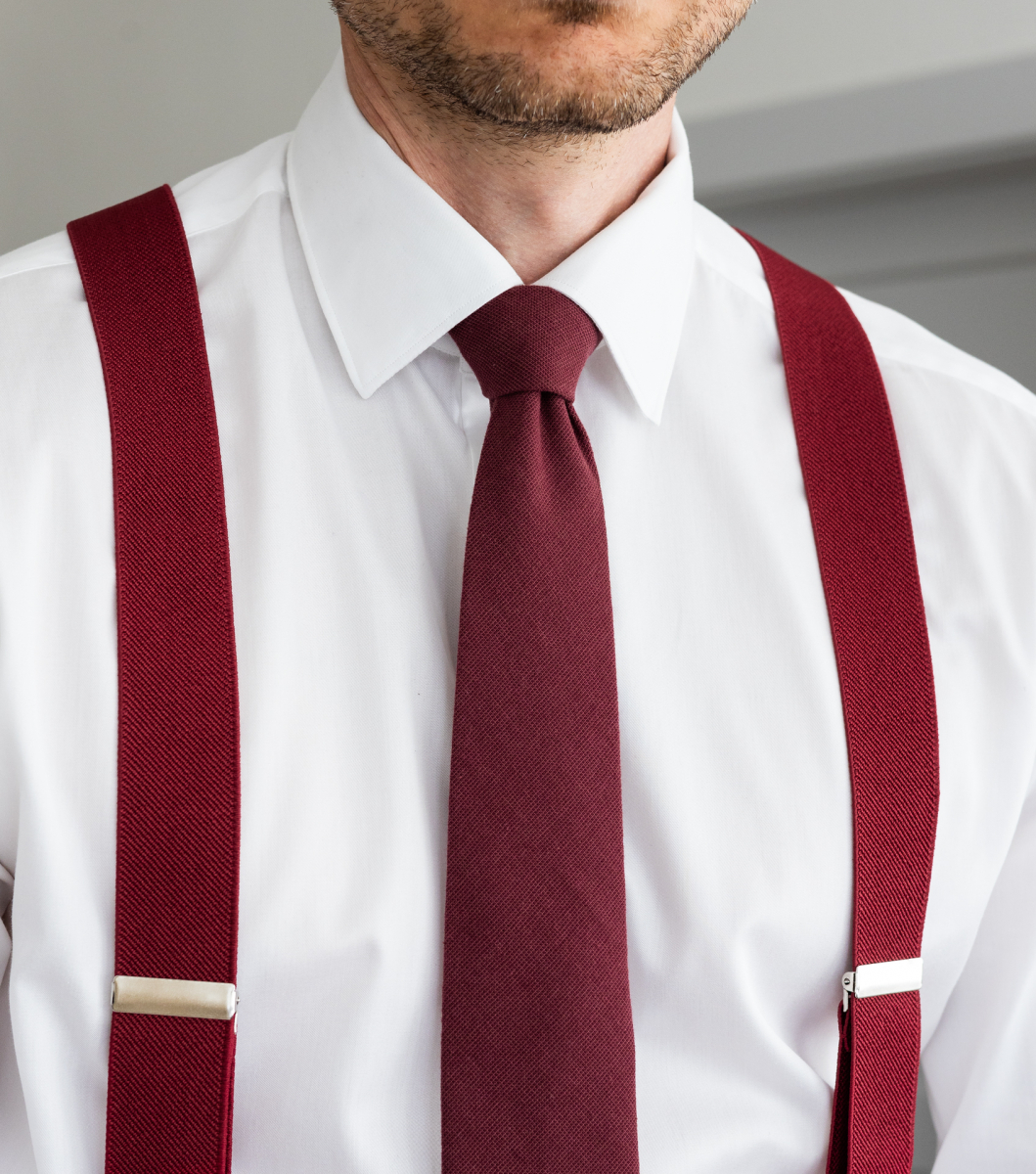Burgundy necktie | bubibubi.eu