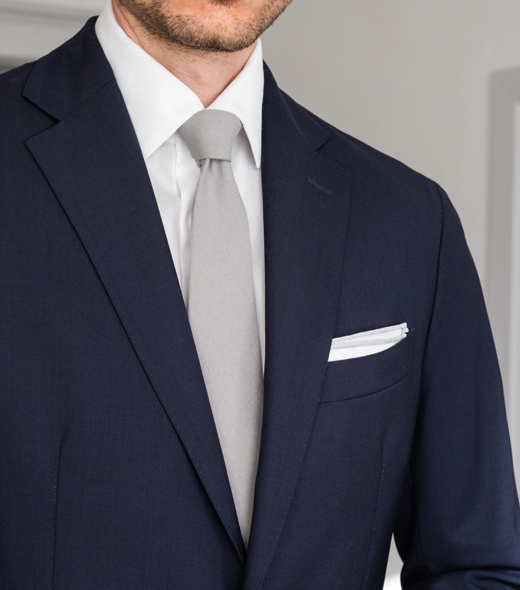 Mist grey necktie | bubibubi.eu