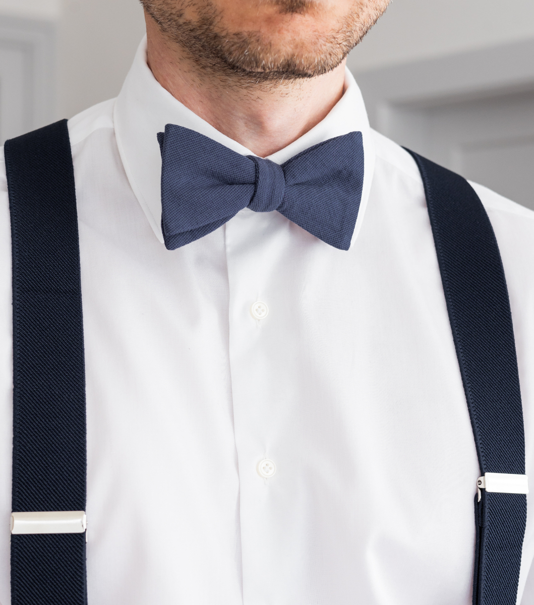 Navy blue bow tie | bubibubi.eu