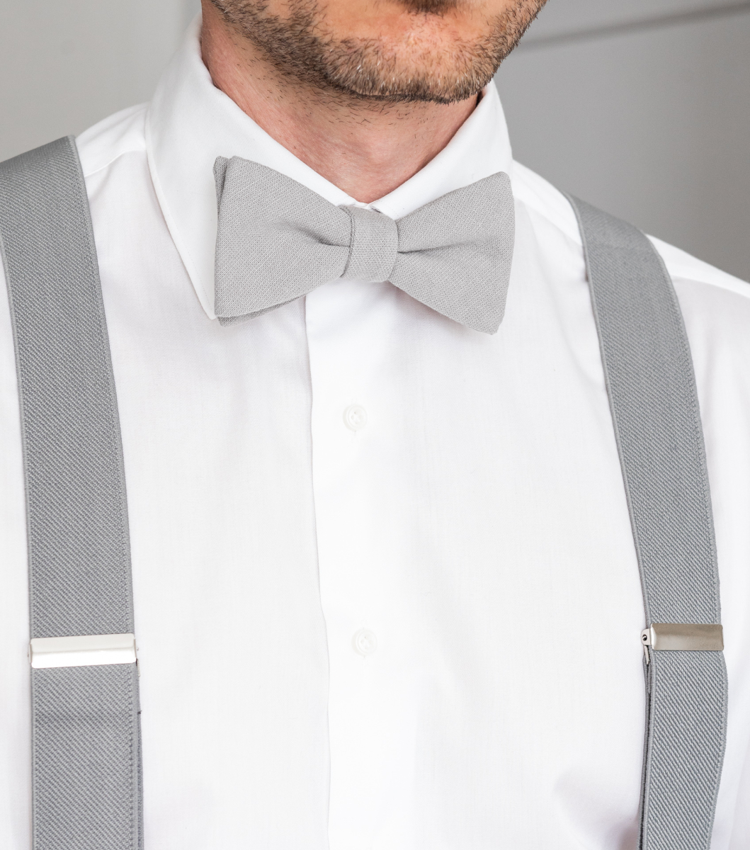 Mist grey bow tie | bubibubi.eu