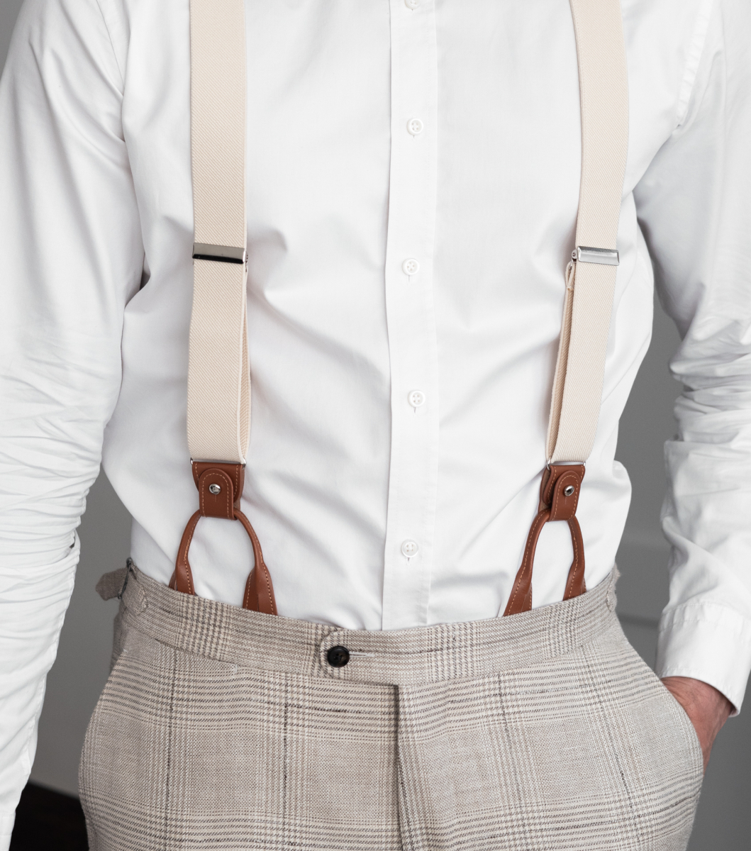 Motýlková sada Ivory s kšandami | bubibubi.cz