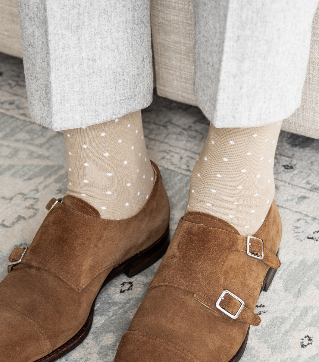 Krémová sada Ivory s kravatou, motýlikom a trakmi | bubibubi.sk