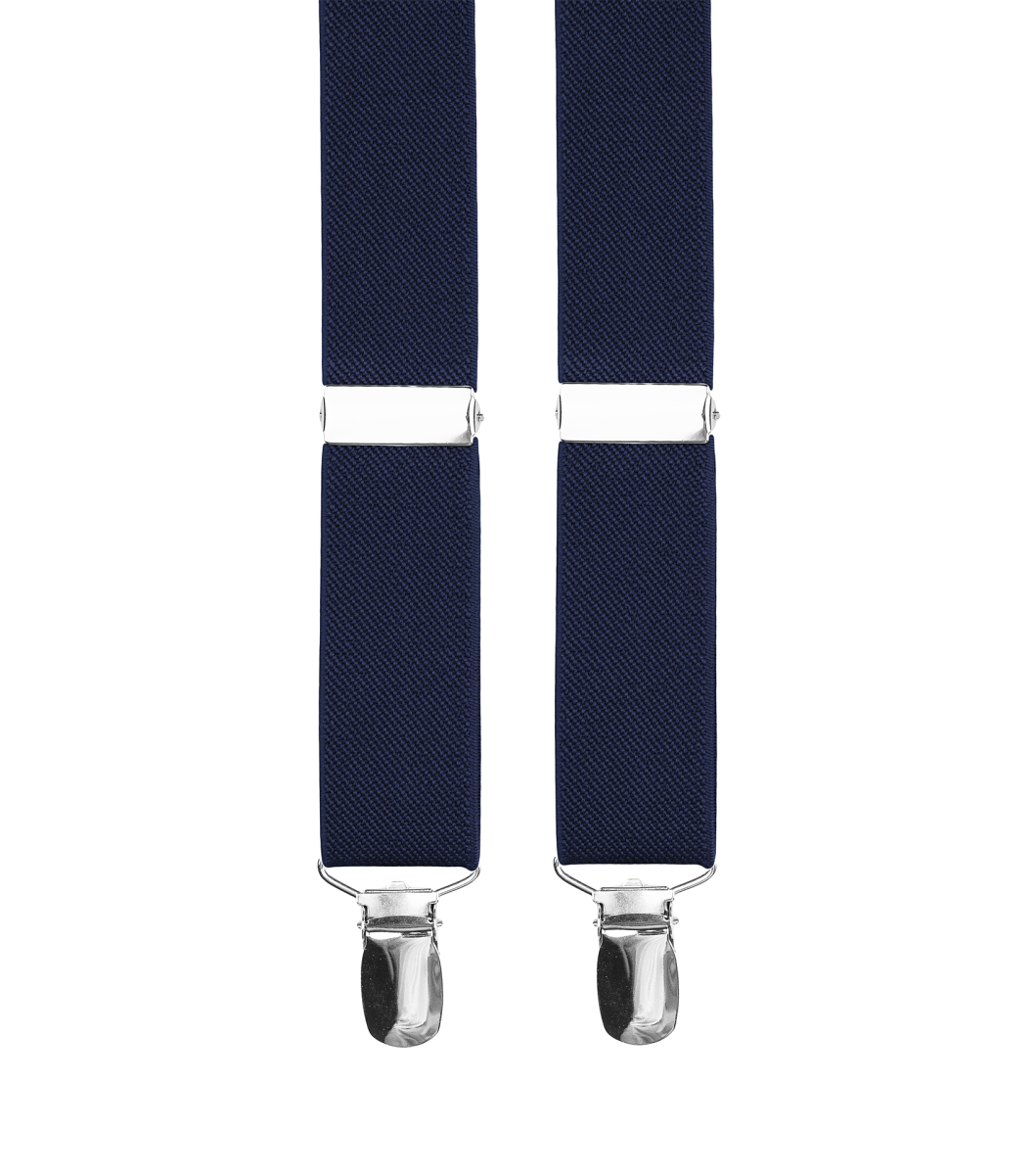 Navy blue kids' suspenders | bubibubi.eu