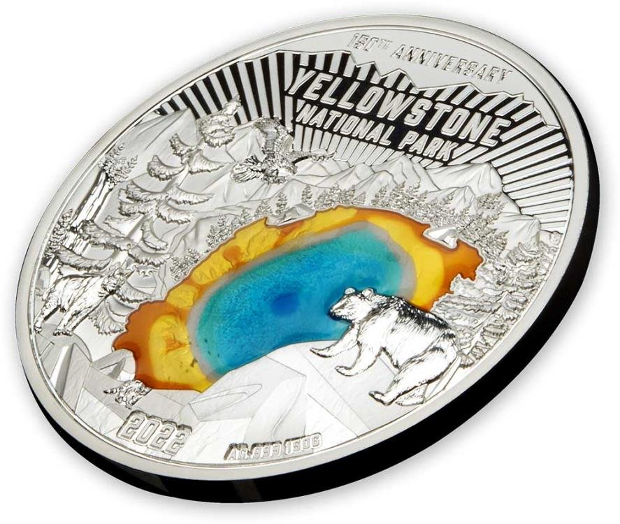 YELLOWSTONE 150g stříbrná mince 2022 | Česká numismatika