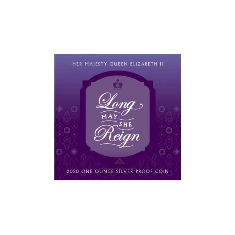 LONG MAY SHE REIGN (H.M.QUEEN ELIZABETH II.) 1 oz stříbrná mince 2020 ...