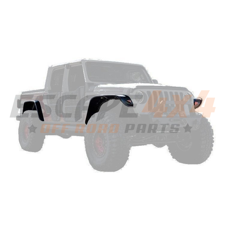 Plastové lemy Bushwacker Jeep Gladiator JT (20-) Flat Style | Escape4x4.cz
