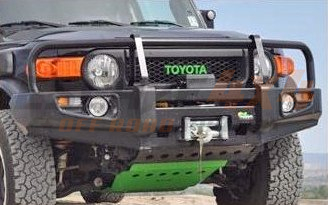 Front strength bumper with Ironman4x4 bullbar Toyota Hilux Vigo (06-11 ...