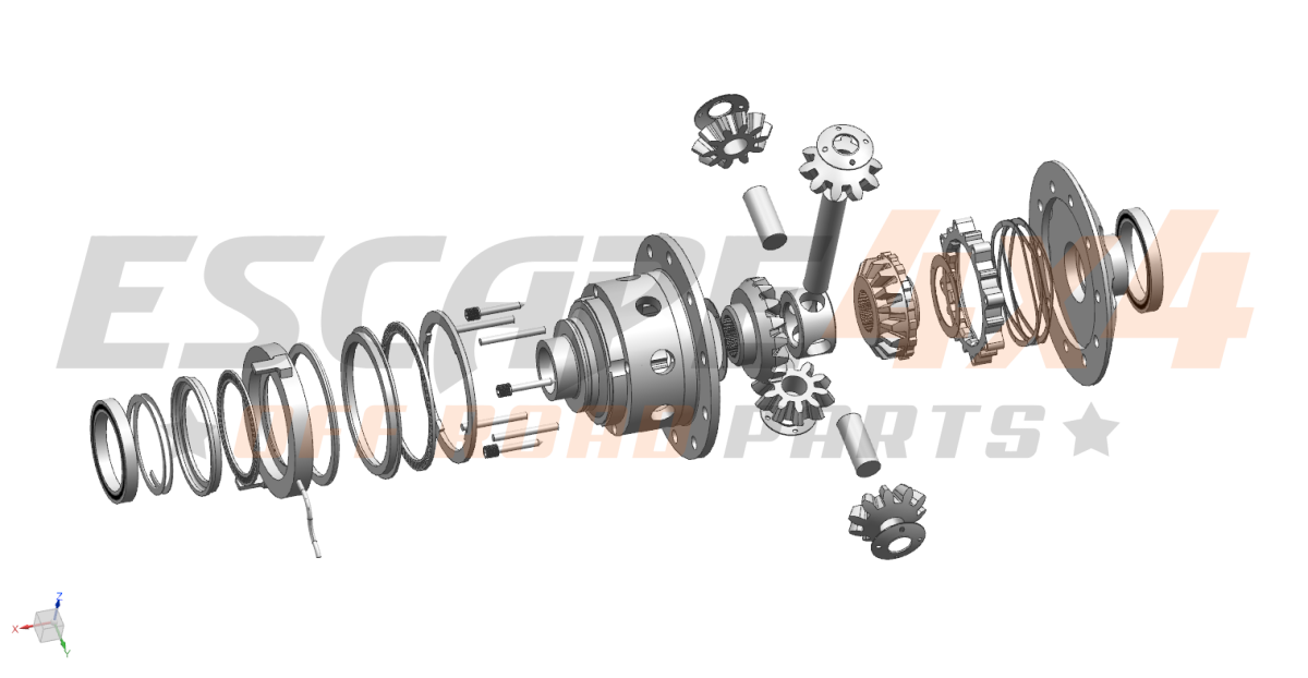 Přední Crab uzávěrka diferenciálu TRE4x4 TC207 Suzuki Jimny | Escape4x4.cz