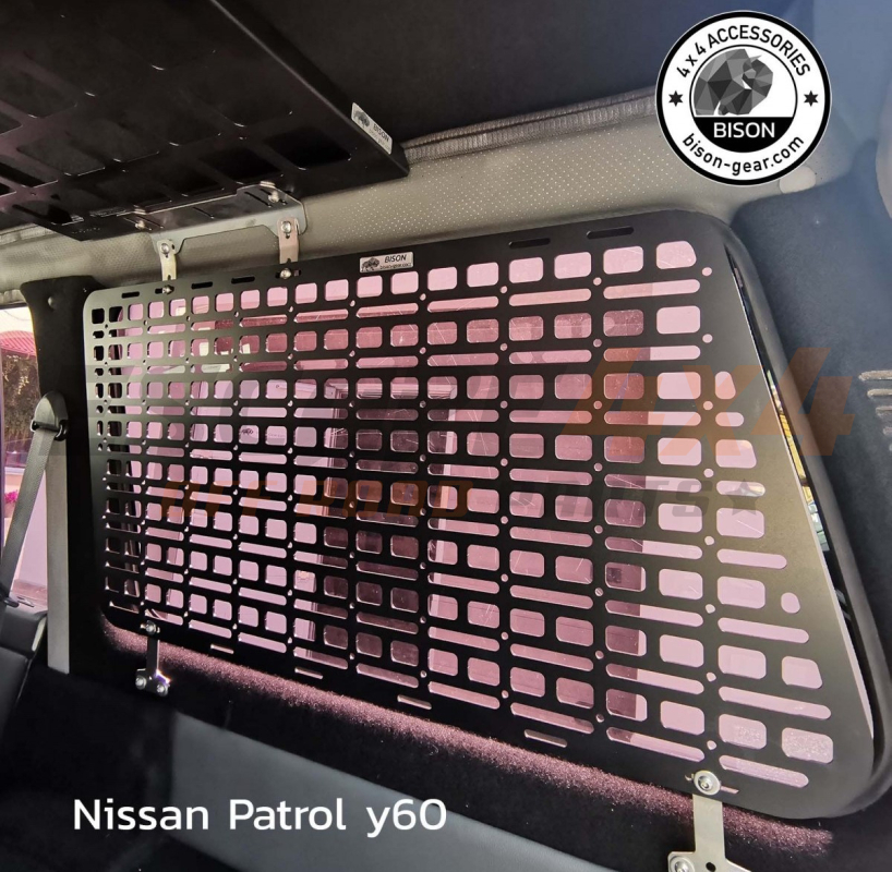 Hliníkový panel na zadní okno Nissan Patrol Y60 (88-97) 5dveřová verze | Escape4x4.cz