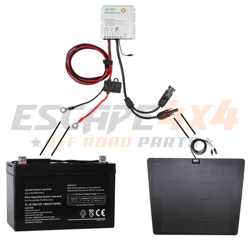 Solární panel na kapotu 100W Ford Ranger PX1 (11-15) | Escape4x4.cz