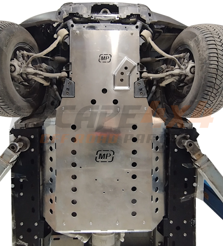 Assembly of aluminium underbody covers MP4x4 Land Rover Defender 110 ...