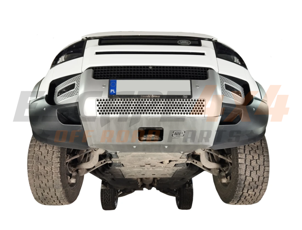 Aluminum cover for front bumper MP4x4 Land Rover Defender 110 (20 ...