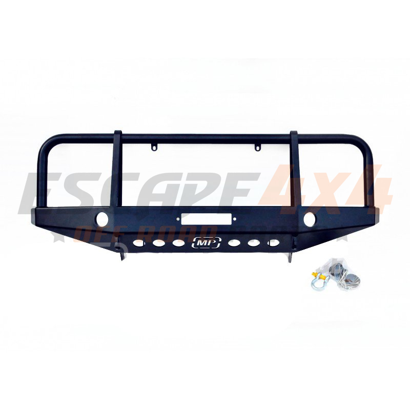 Land Rover Defender 90 front strength bumper with bull bar | Escape4x4.eu