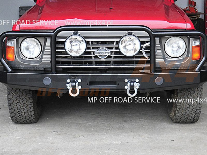 Front strength bumper with bullbar MP4x4 Nissan Patrol Y60 | Escape4x4.eu