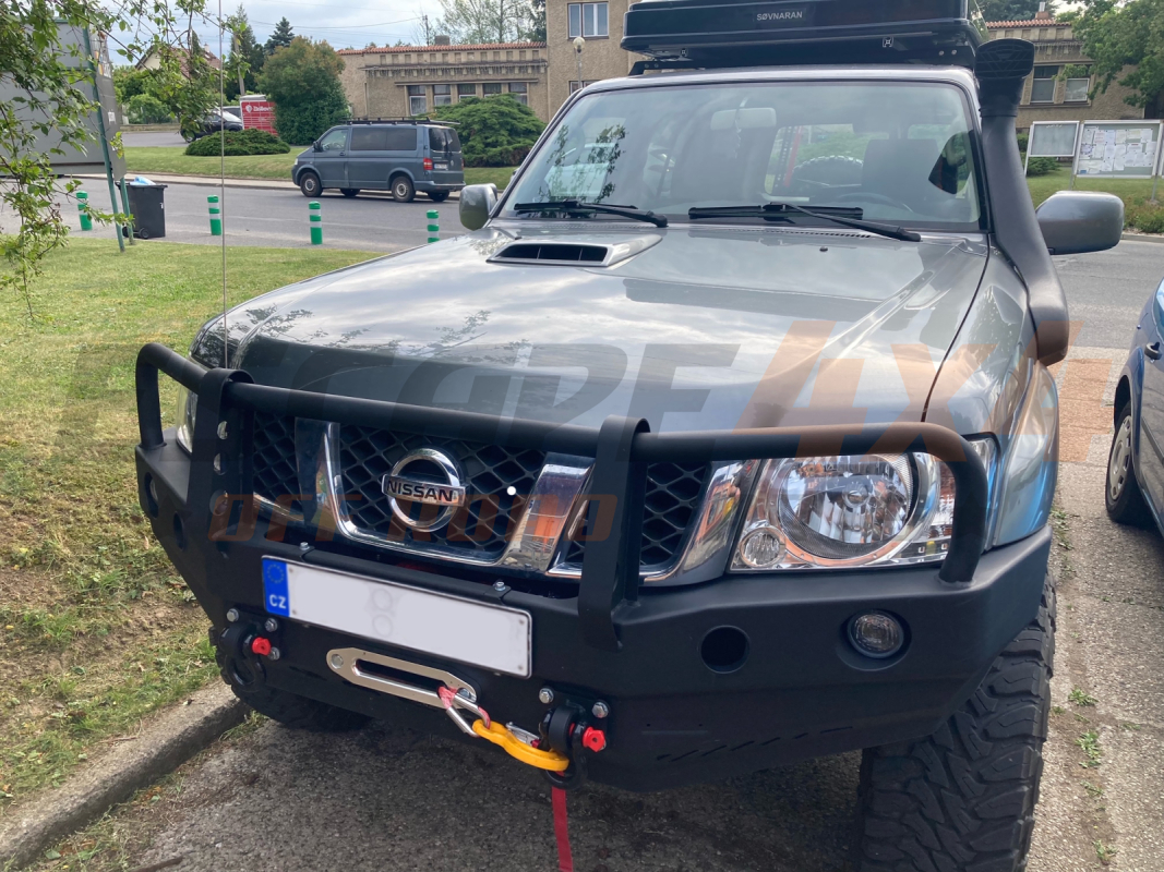 Front strength bumper with bullbar Nissan Patrol GU4 | Escape4x4.eu
