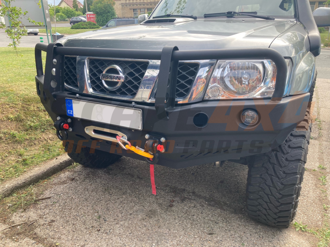 Front strength bumper with bullbar Nissan Patrol GU4 | Escape4x4.eu