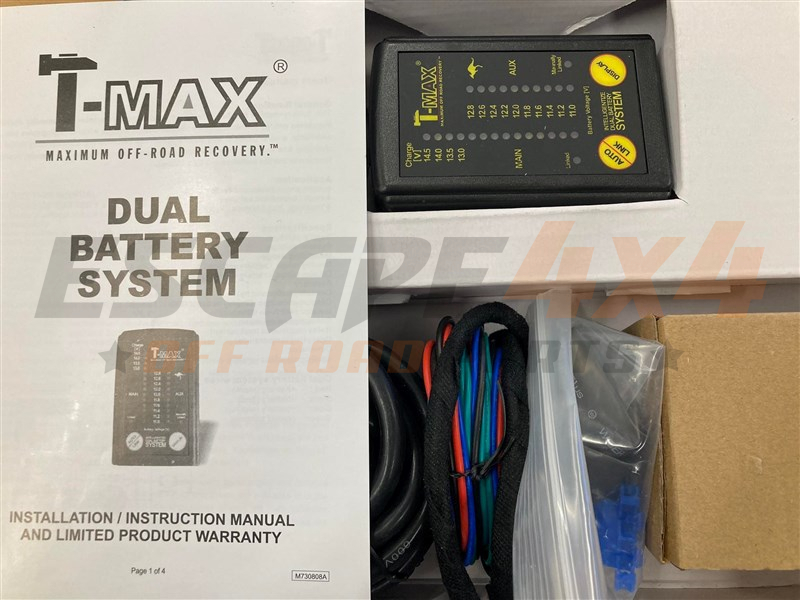 Dual battery system T-Max DBS02 | Escape4x4.eu