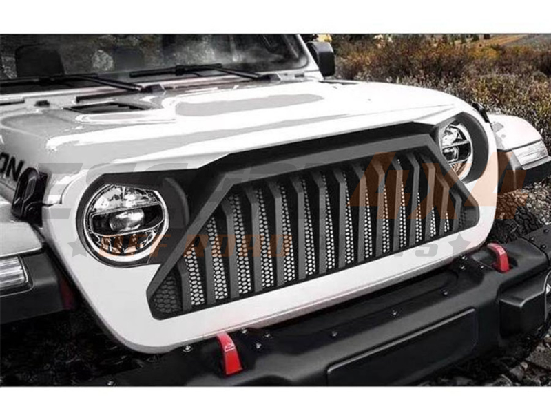 Front grille OFD Angry Eyes Jeep Gladiator JT (20-), white | Escape4x4.eu