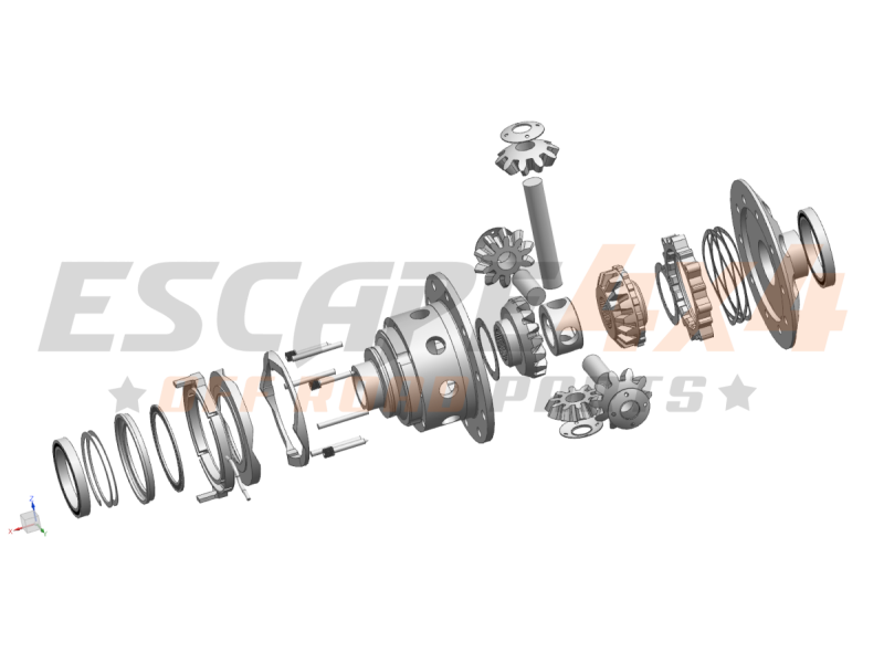 Rear differential electric lock TRE4x4 TE215 Nissan Patrol K160, Y60 ...