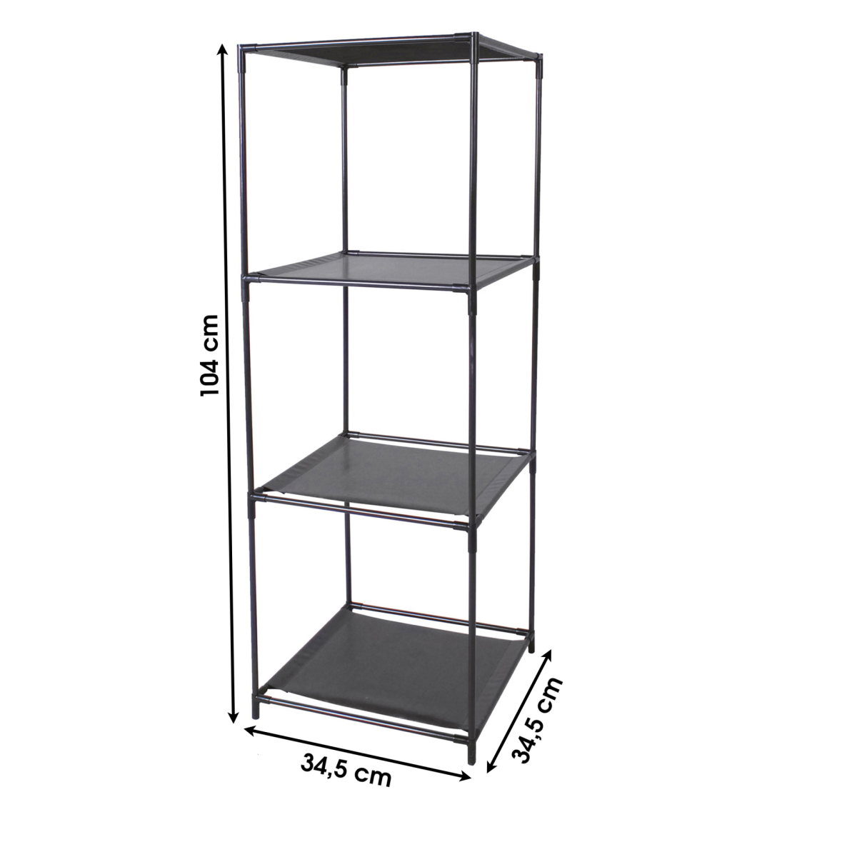 DOCHTMANN Kallax 3 police, úložný regál na boxy, 34,5x34,5x104cm ...