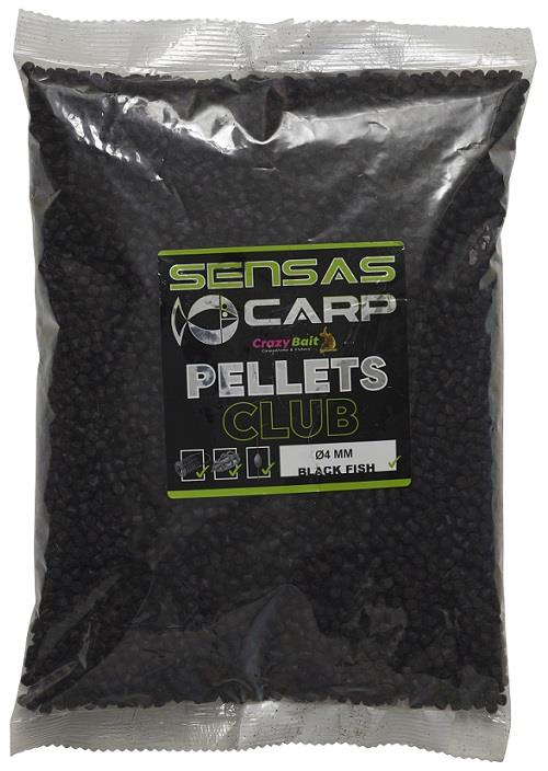Sensas - Pelety Club Black Fish 1kg | fishmaster.cz