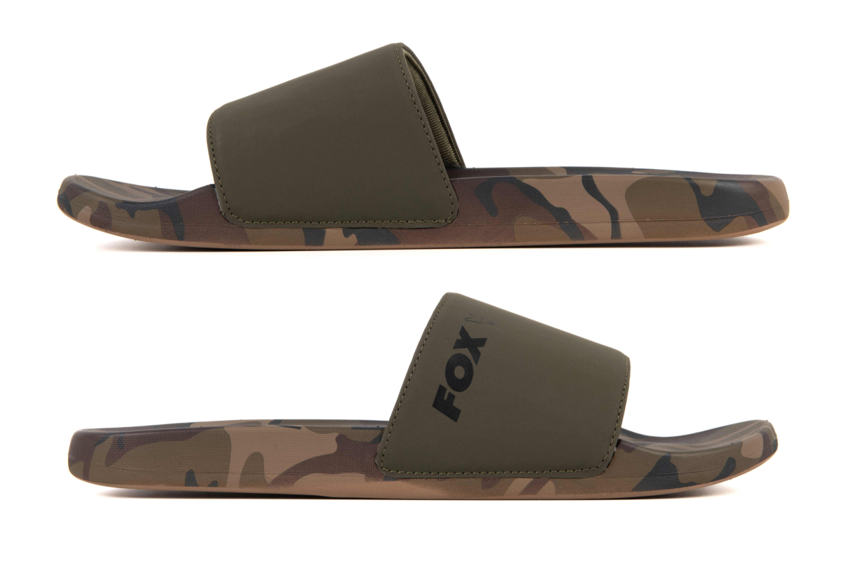 Fox - Pantofle Sliders vel. 41 Khaki/Camo | fishmaster.cz
