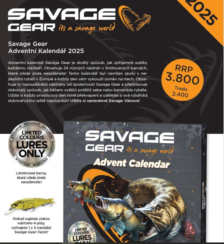 Savage Gear - Adventní kalendář 2025 | fishmaster.cz