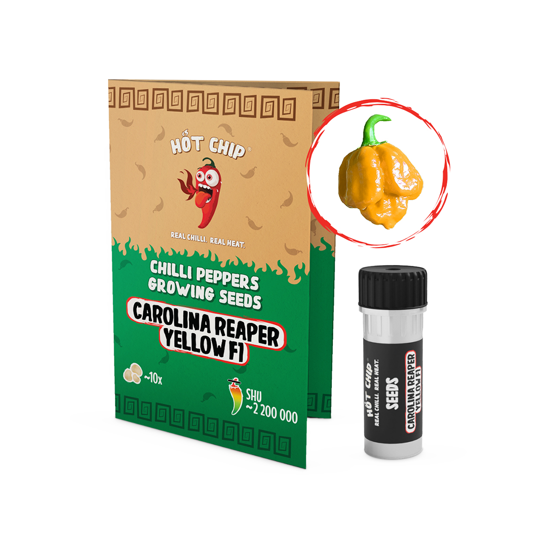 Carolina Reaper Yellow F1 - chilli seeds | Real Chilli. Real Heat.