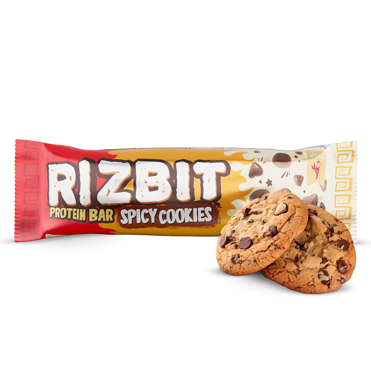 Rizbit Protein Bar Spicy Cookies 45 g | Real Chilli. Real Heat.