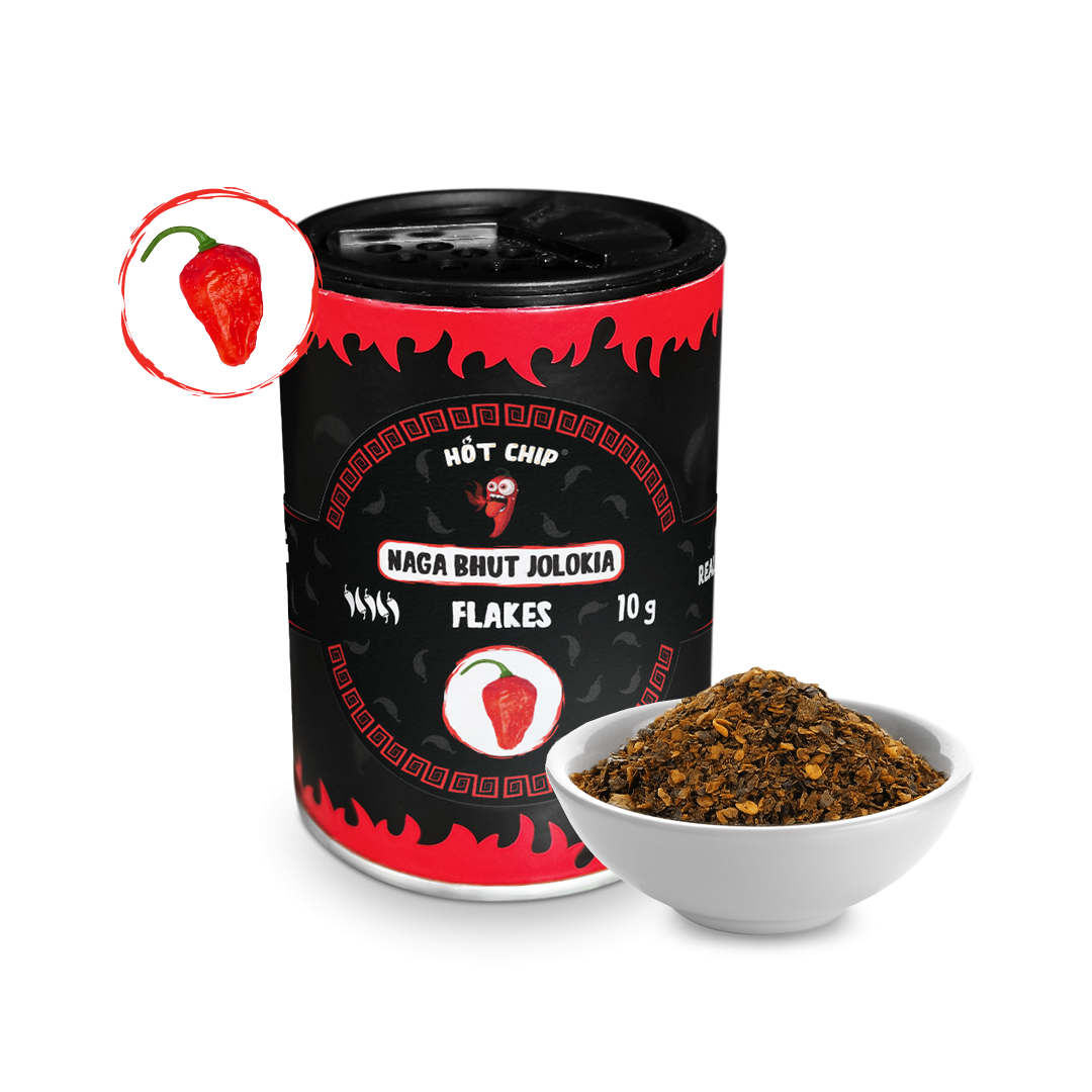Naga Bhut Jolokia chilli vločky 10 g | Real Chilli. Real Heat.