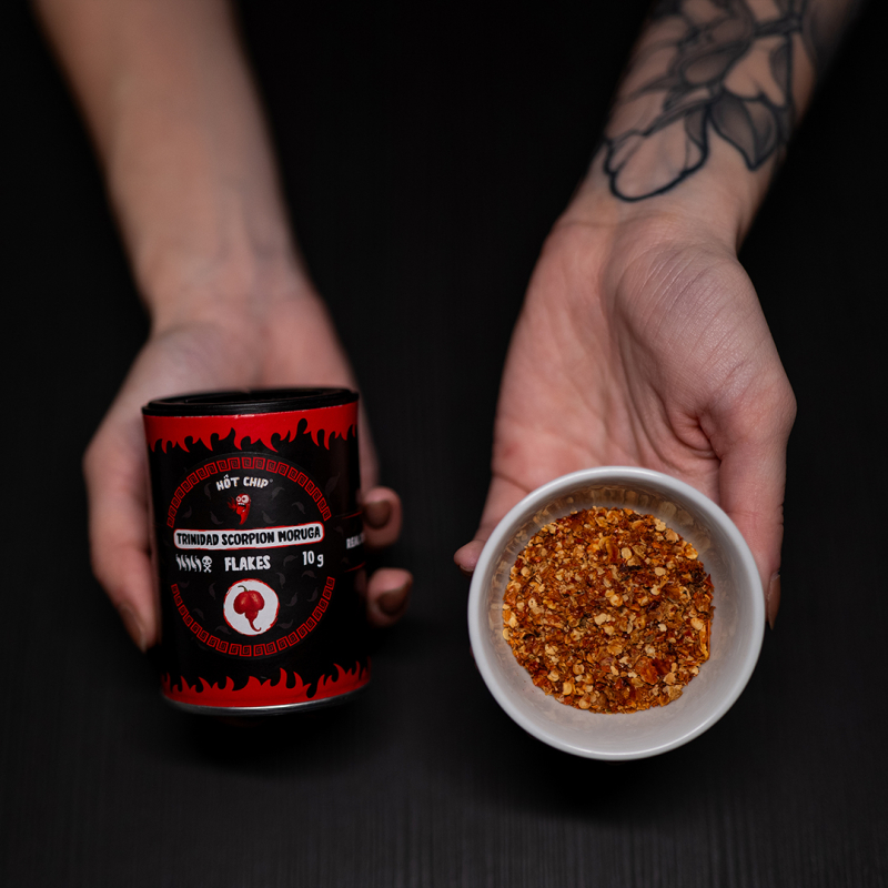 Trinidad Moruga Scorpion chilli vločky 10 g | Real Chilli. Real Heat.