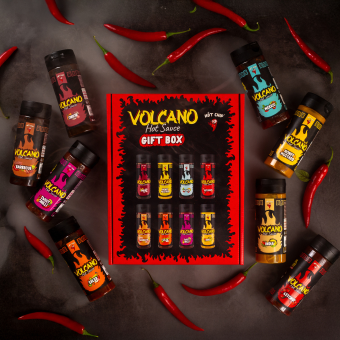 Volcano Hot Sauce Tasting box | Real Chilli. Real Heat.