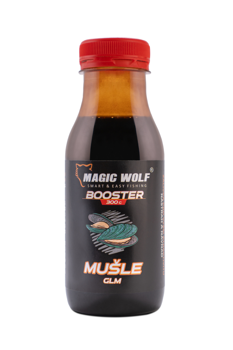 Magic Wolf - Booster Mušle 300g | Prodej nástrah na lov kaprů