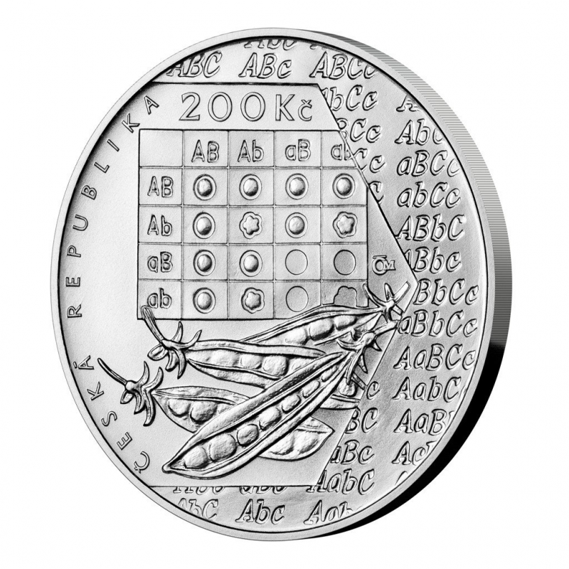 GREGOR MENDEL 200 Kč stříbrná mince 2022 stand | Premeland