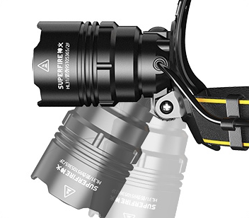 Čelovka Supfire LED HL31 (36W, USB-C, 90°) | Secutek.sk