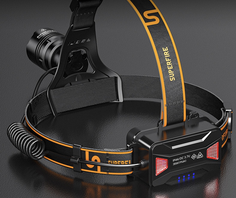 Čelovka Supfire LED HL31 (36W, USB-C, 90°) | Secutek.sk