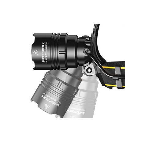 Čelovka Supfire LED HL31 (36W, USB-C, 90°) | Secutek.sk