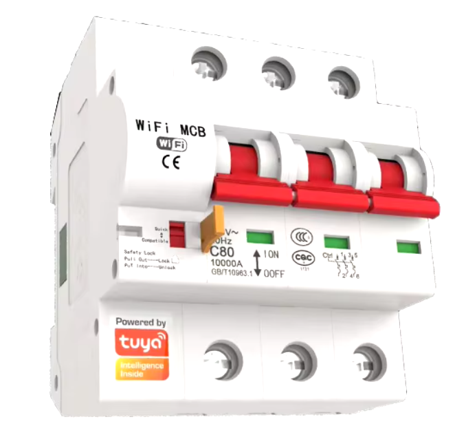 Interruptor automático Wifi 40A - Tuya, 3 polos, con protección contra ...